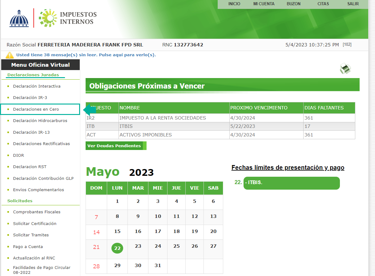 Cómo presentar el reporte IT-1 y Anexo A en la oficina virtual de la ...