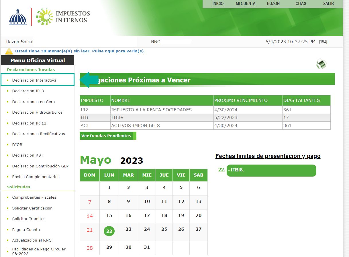 Cómo presentar el reporte IT-1 y Anexo A en la oficina virtual de la ...