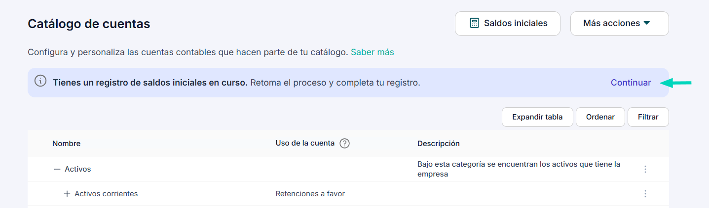 ¿Cómo ingresar los saldos iniciales de tus cuentas contables en Alegra?